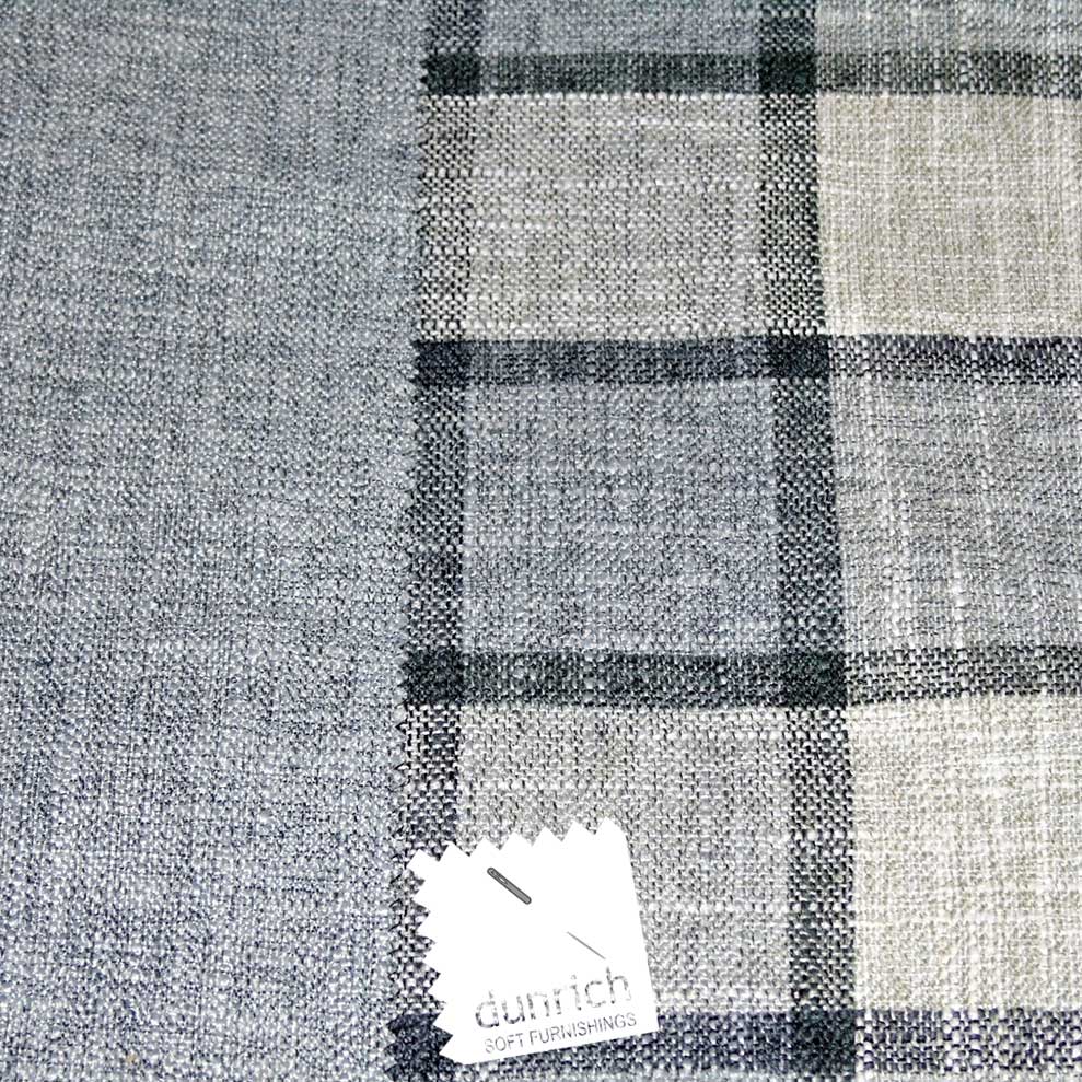 Check pattern cut fabric. 55"(140cm) Grey,Brown/Blue Beige/Pink ...